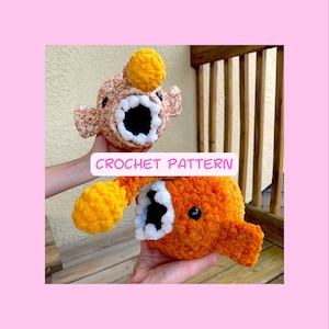 Angler Fish Crochet Pattern, Low Sew Amigurumi Instructions, Crochet ...
