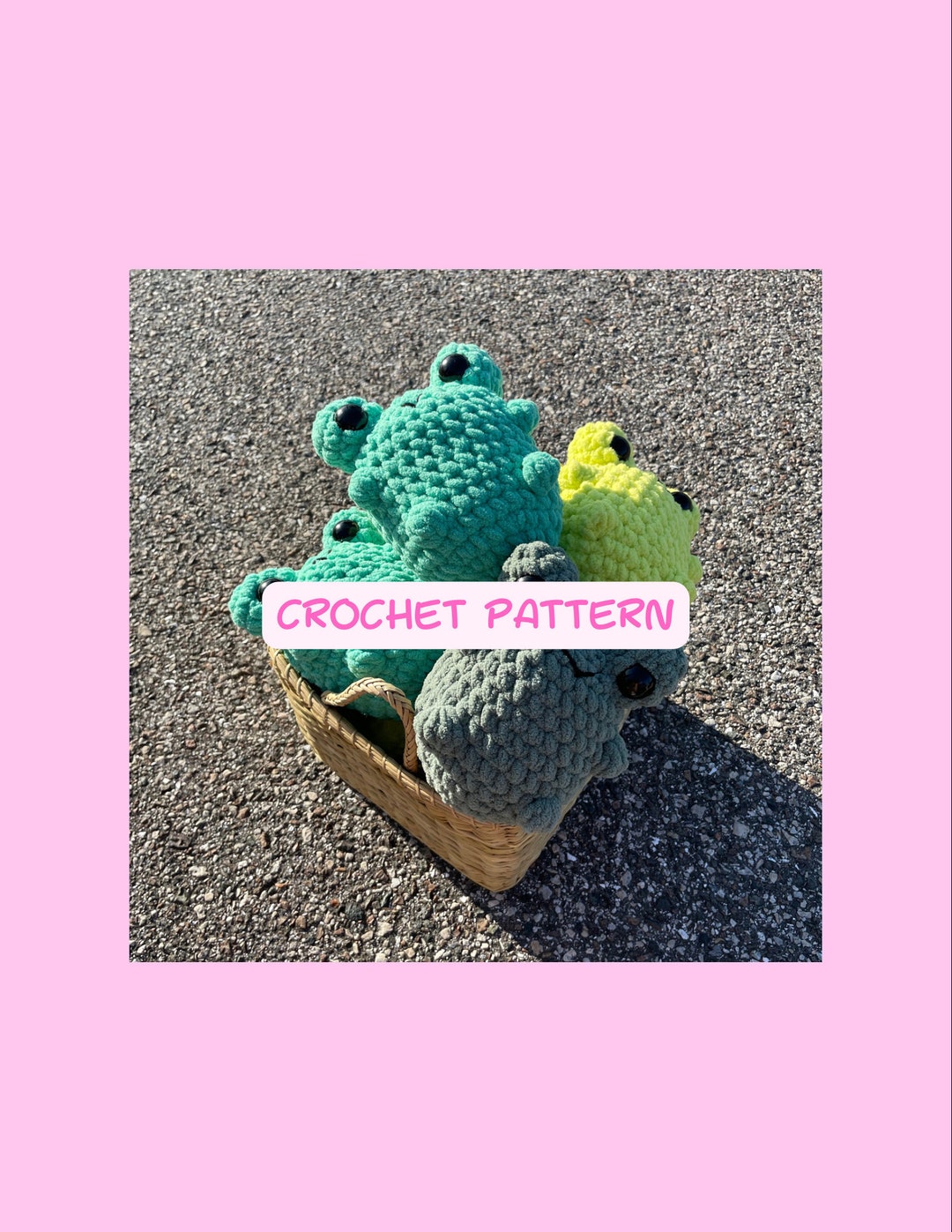 Chonky Frog Crochet Pattern, Low Sew Amigurumi Crochet Pattern, Cute ...