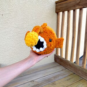 Angler Fish Crochet Pattern, Low Sew Amigurumi Instructions, Crochet ...