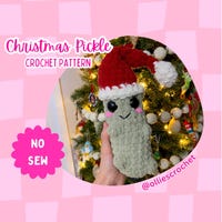 Christmas Pickle and Costumes Crochet Pattern Tree Topper Ornament PDF ...