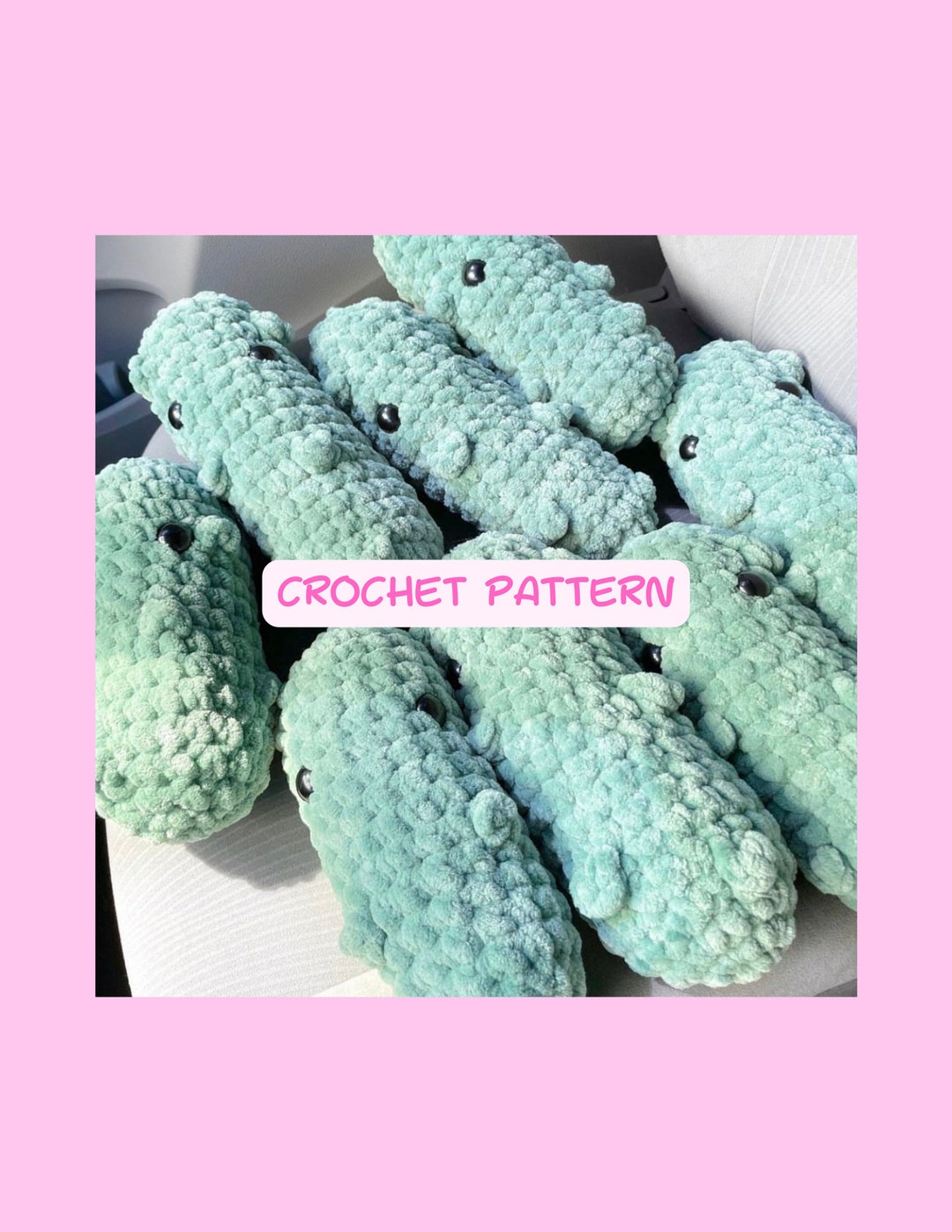 Pickle Crochet Pattern, Cute Crochet Pattern, Beginner Friendly, Market ...