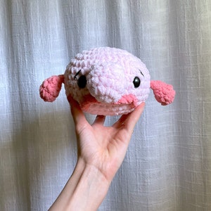 No Sew Blobfish Crochet Pattern, Valentine’s Day Gift Idea, Cute ...
