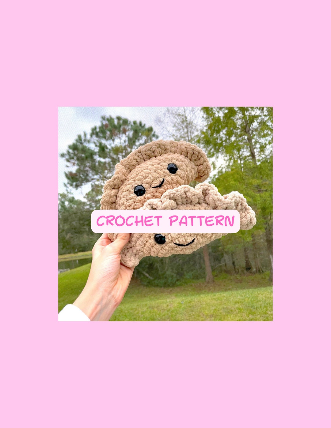 Empanada Crochet Pattern, Crochet Pattern, Easy Amigurumi Instructions ...