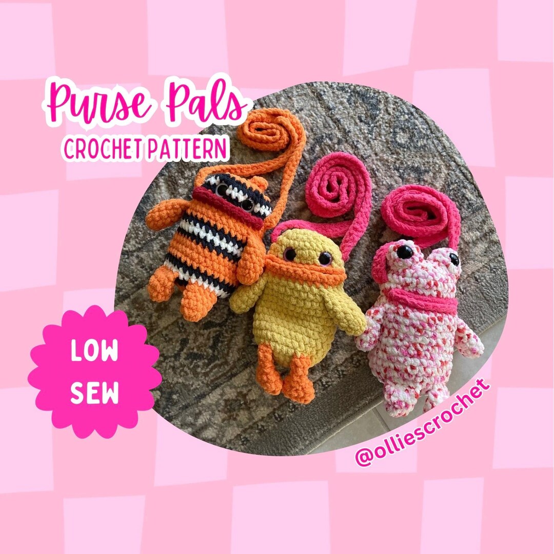 Purse Pals Crochet Pattern, Amigurumi Instructions, Easy Crochet ...