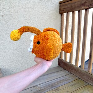 Angler Fish Crochet Pattern, Low Sew Amigurumi Instructions, Crochet ...