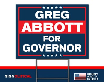 Greg Abbott Sign - Etsy