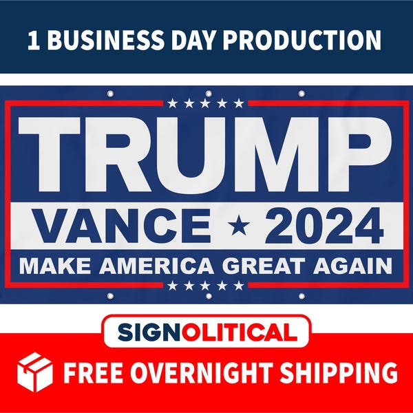 Trump and Vance Sign - Etsy