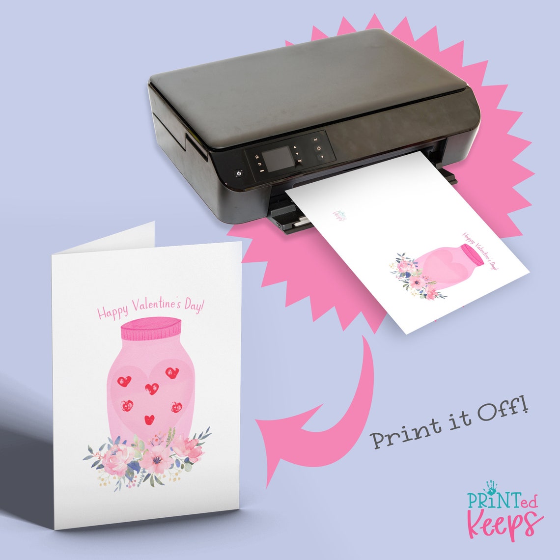 Mason Jar Handprint Art Bundle / Mason Jar Valentine's Kid's Craft ...