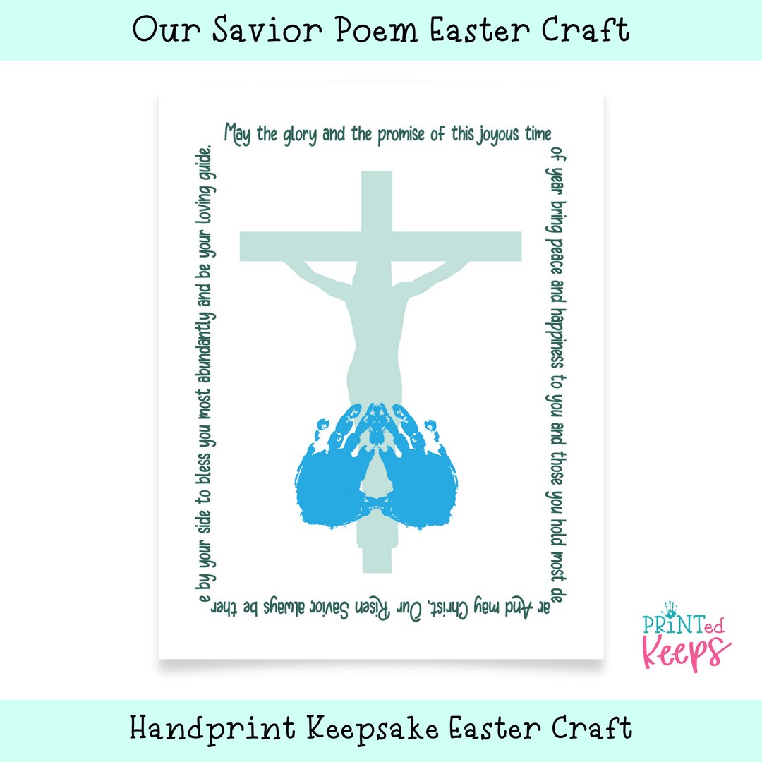 Easter Hand Print Craft / Praying Hands Printable Craft for Kids ...