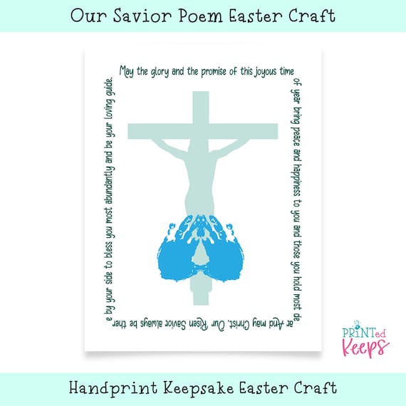 Easter Hand Print Craft / Praying Hands Printable Craft for | Etsy