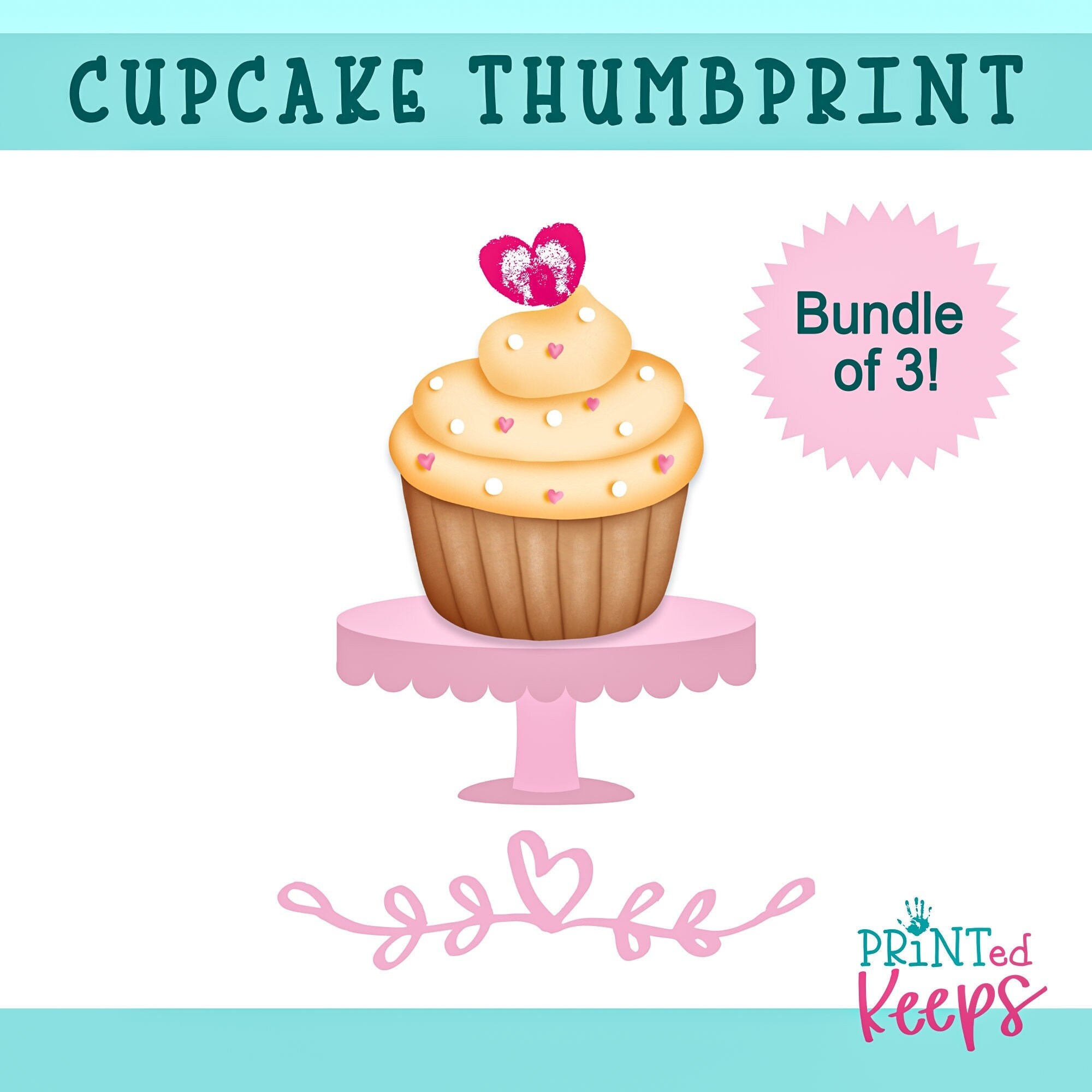 Cupcake Drawing Template