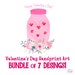 Valentine's Day Handprint Art Bundle / Valentine's Crafts / I Llama You ...