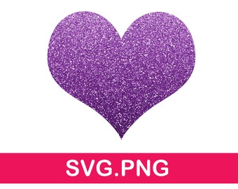 Purple Heart Svg | Etsy