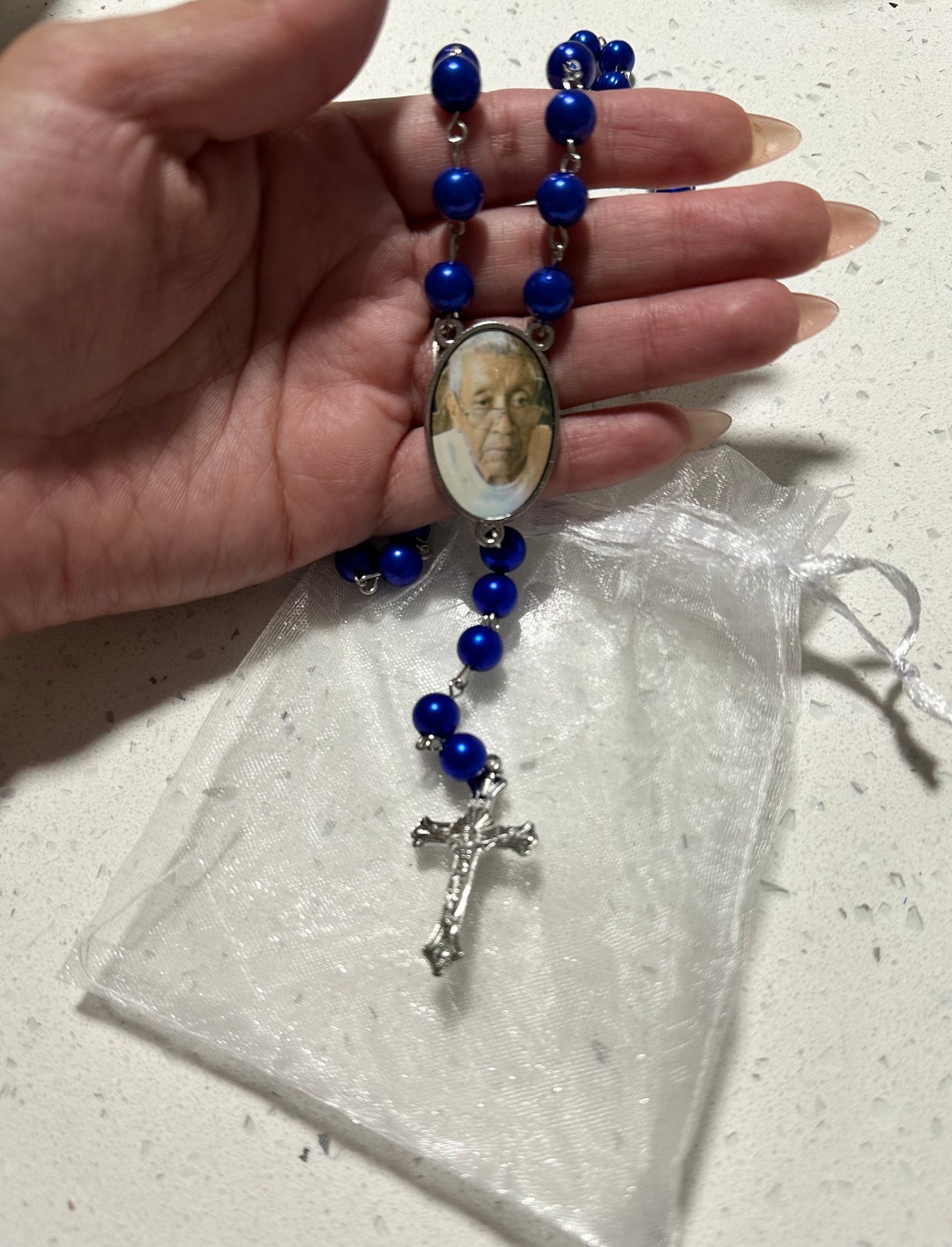 Custom Sublimation Rosary With Photo|personalized Catholic Gift|baptism ...