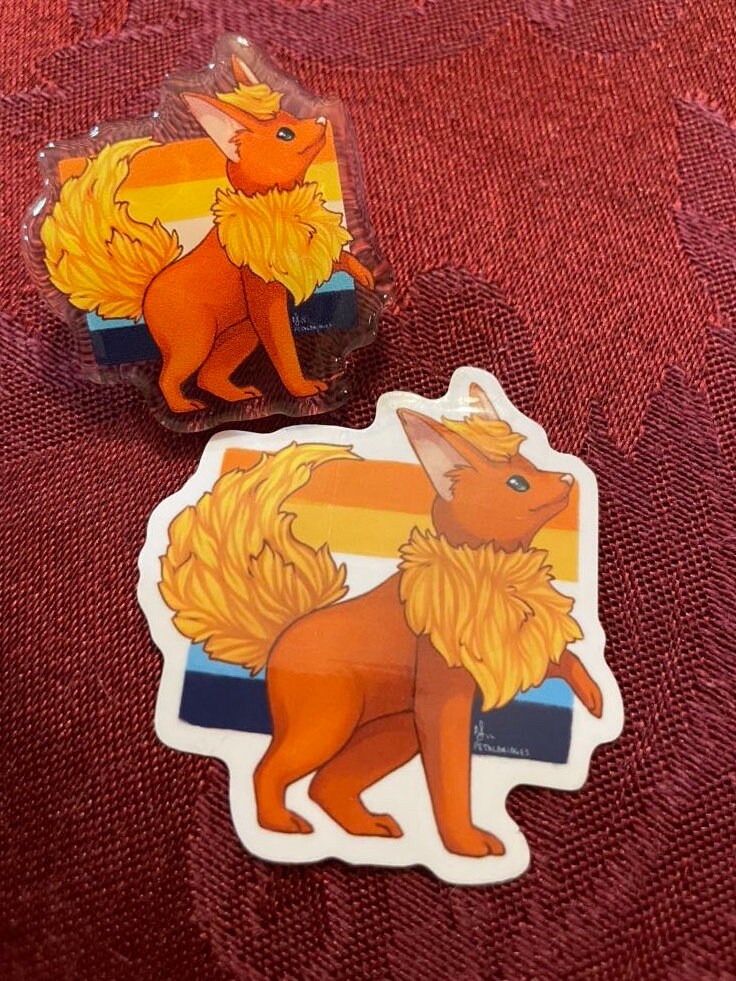 Eeveelution Pride Acrylic Pins - Etsy