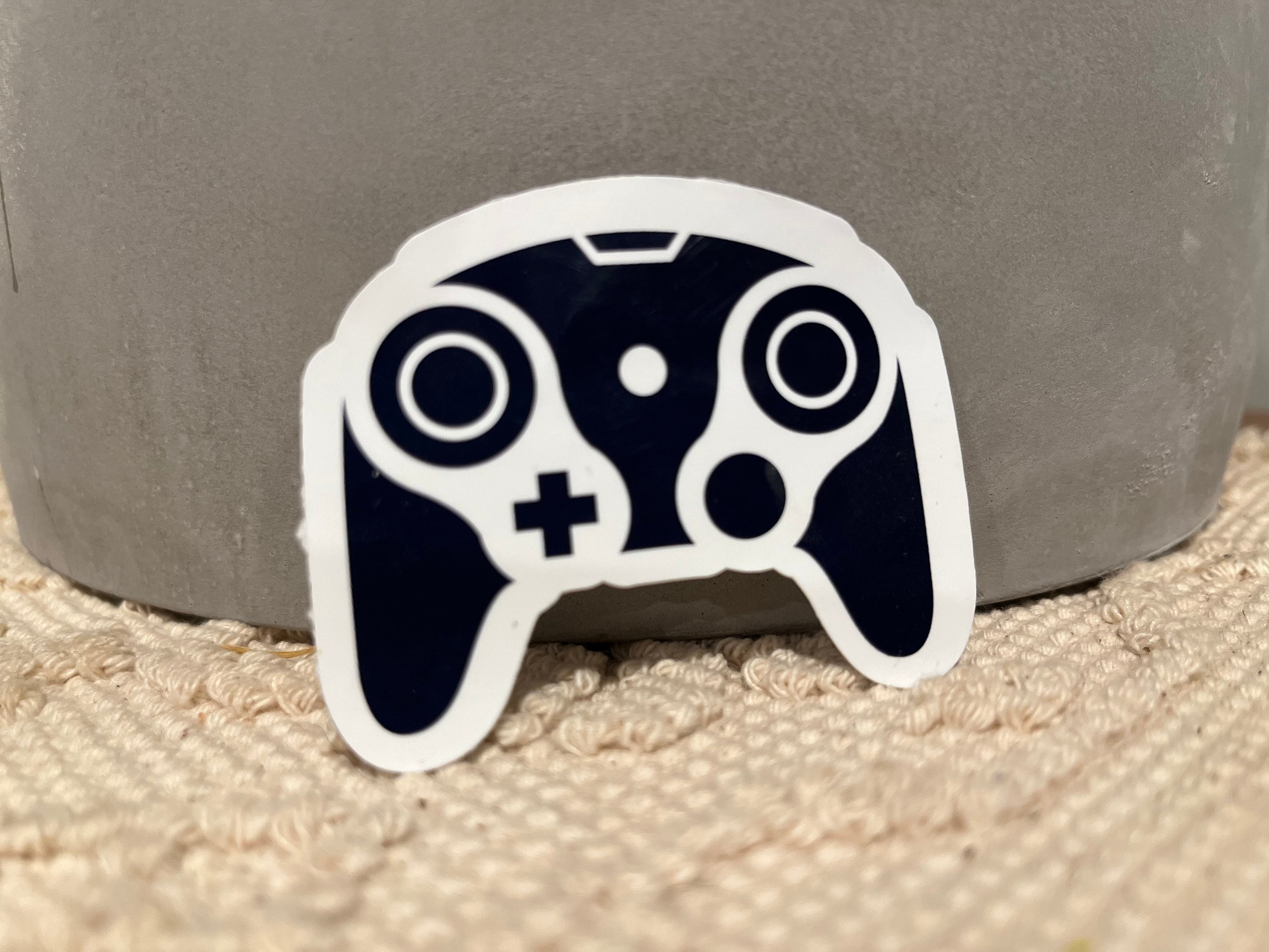 Video Game Controller Black and White Sticker Vinyl Waterproof - Etsy