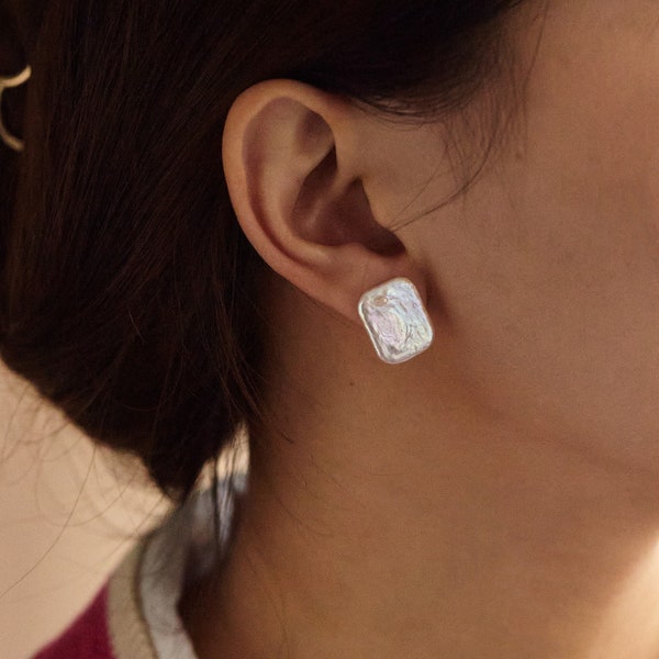 Baroque Pearl Earrings - Etsy