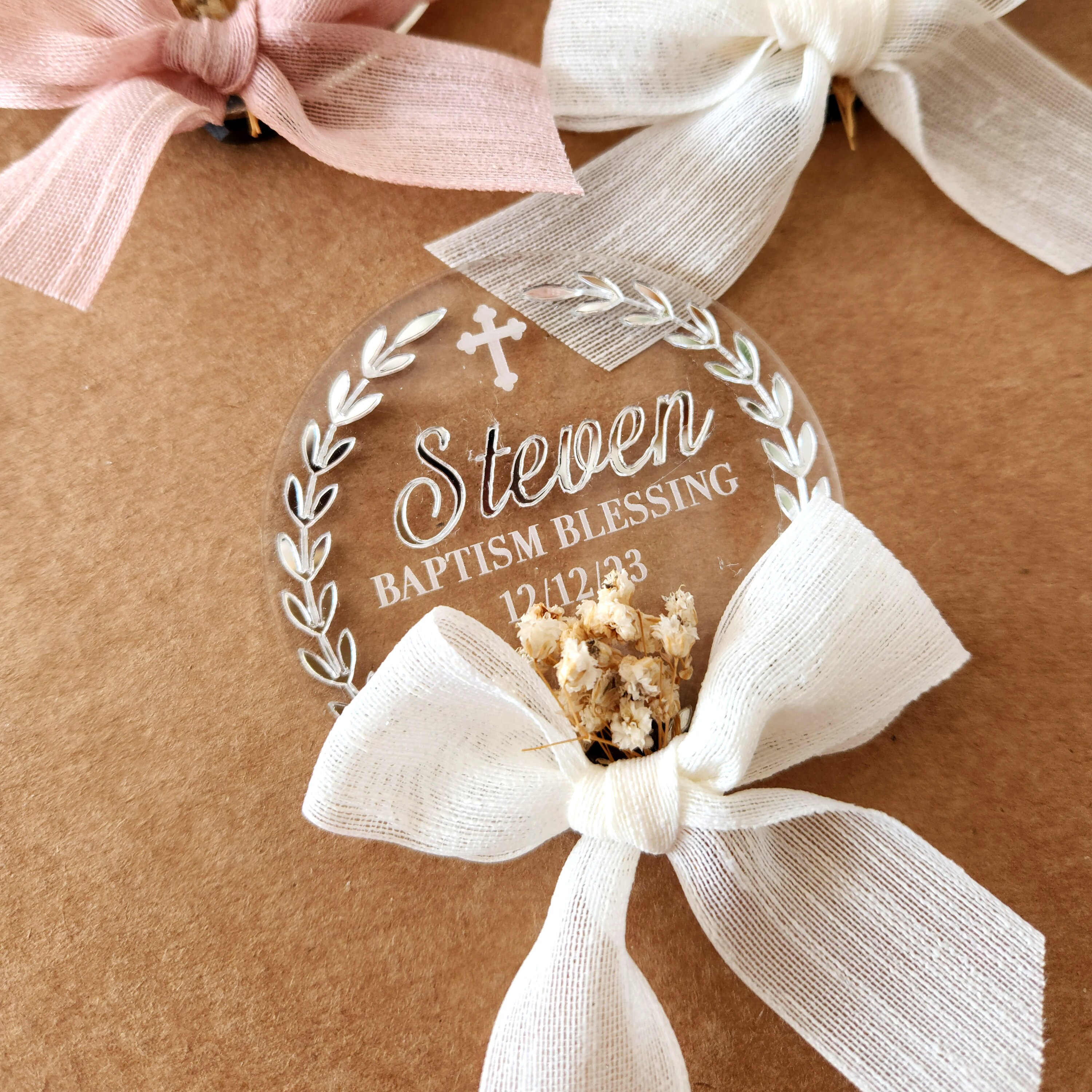 Personalized Baptism and Christening Favors | Handmade Blessing Magnets ...