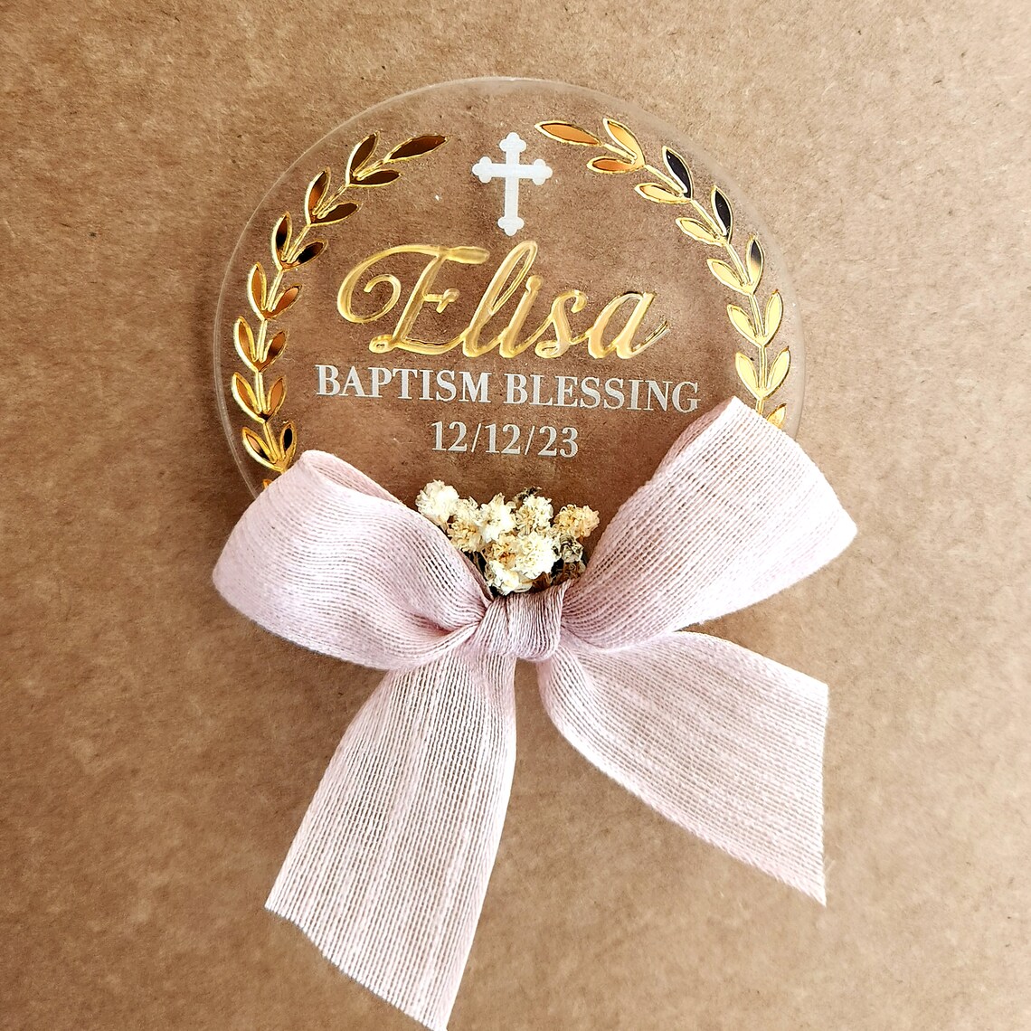 Personalized Baptism and Christening Favors | Handmade Blessing Magnets ...