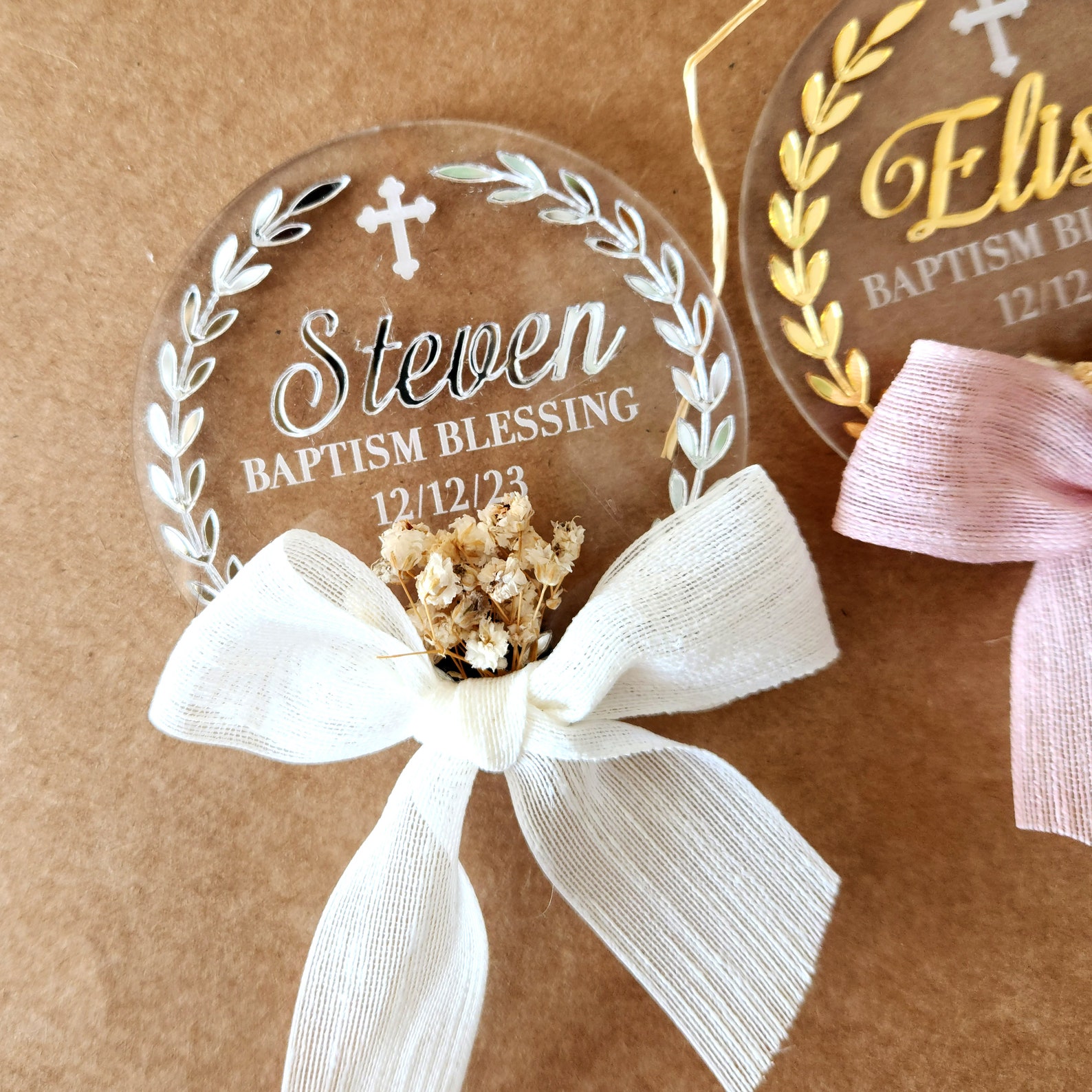 Personalized Baptism and Christening Favors | Handmade Blessing Magnets ...