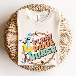 Retro Nurse Shirt Float Pool Nurse Tee Funny Registered - Etsy