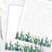 Cactus Watercolor Printable Writing Paper, Cacti Lined Journaling Paper ...