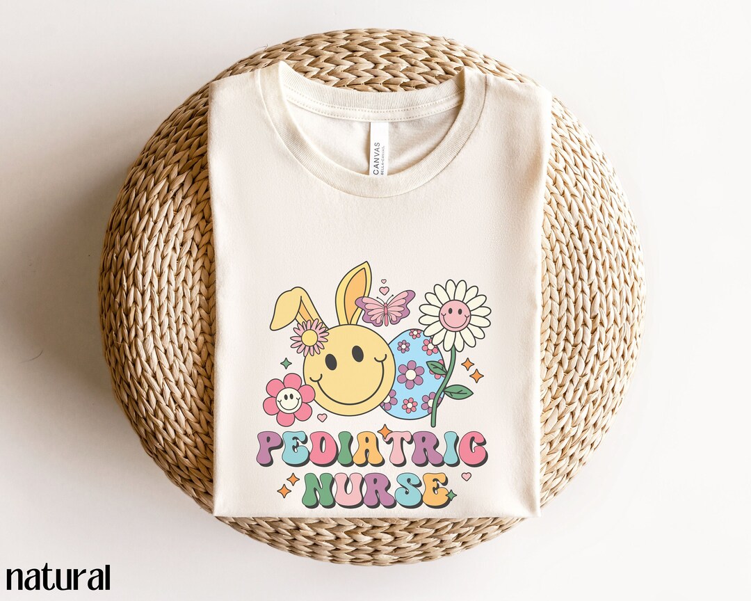 Pediatric Nurse Easter Shirt, Peds Nurse Easter Shirt, Retro Easter ...