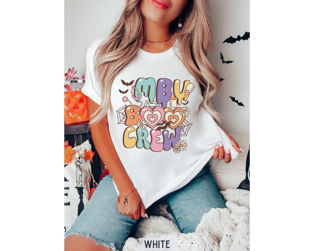 Mother Baby Unit Boo Crew Halloween Shirt, MBU Halloween Nurse Shirt ...