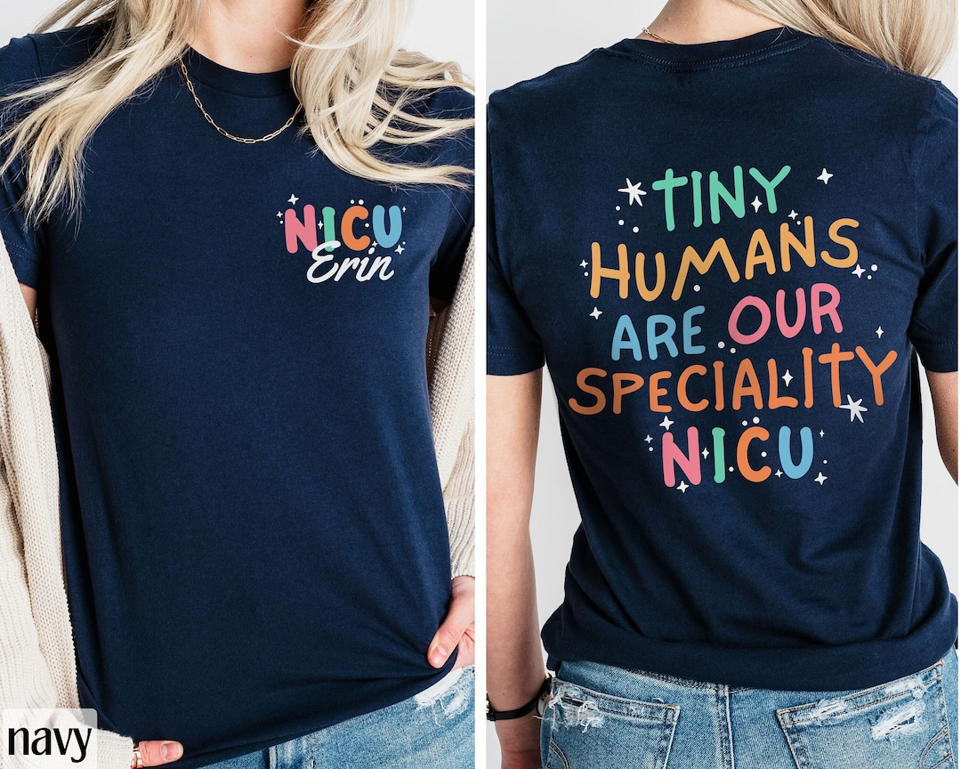 Personalized NICU Nurse Shirt, Neonatal Nurse Shirt, Customized NICU ...