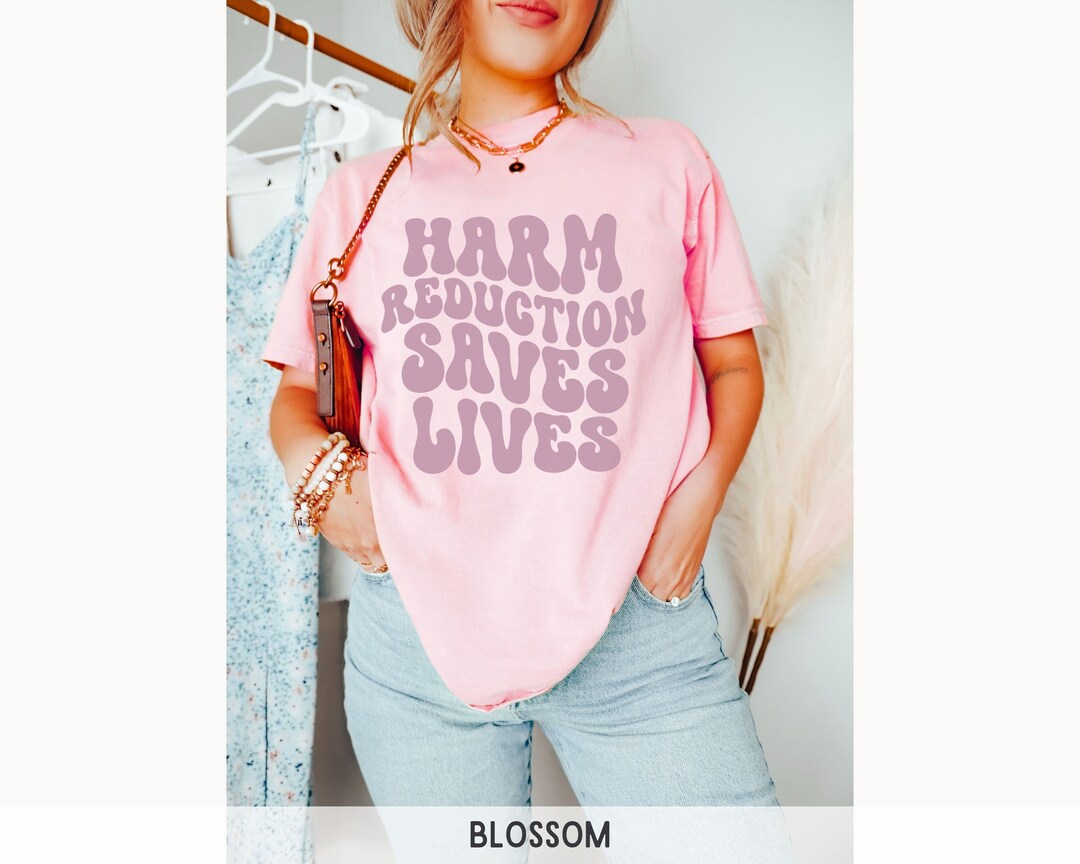 Retro Harm Reduction Shirt, Addiction Recovery Shirt, Comfort Colors ...