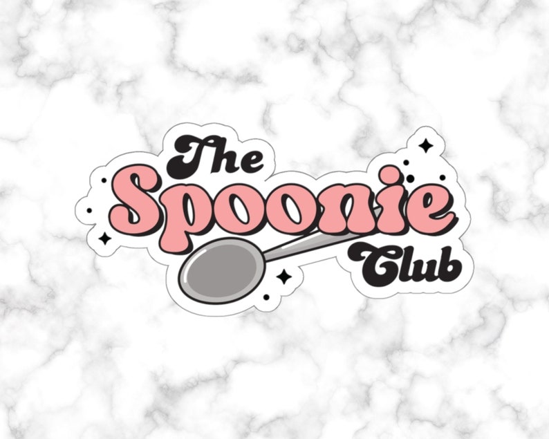 Spoonie Club Sticker, Chronic Illness Sticker, Cute Spoonie Sticker ...