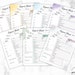 Set of Nursing Bedside Shift Report Sheets Day and Night Shift Med Surg ...