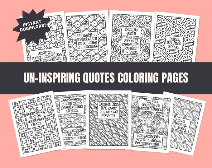 Printable Swear Word Coloring Book Pages; Inappropriate Inspirational ...
