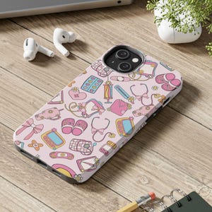 Girly Nurse Things Phone Case, Pink Nuse Phone Case, Nurse Collage ...
