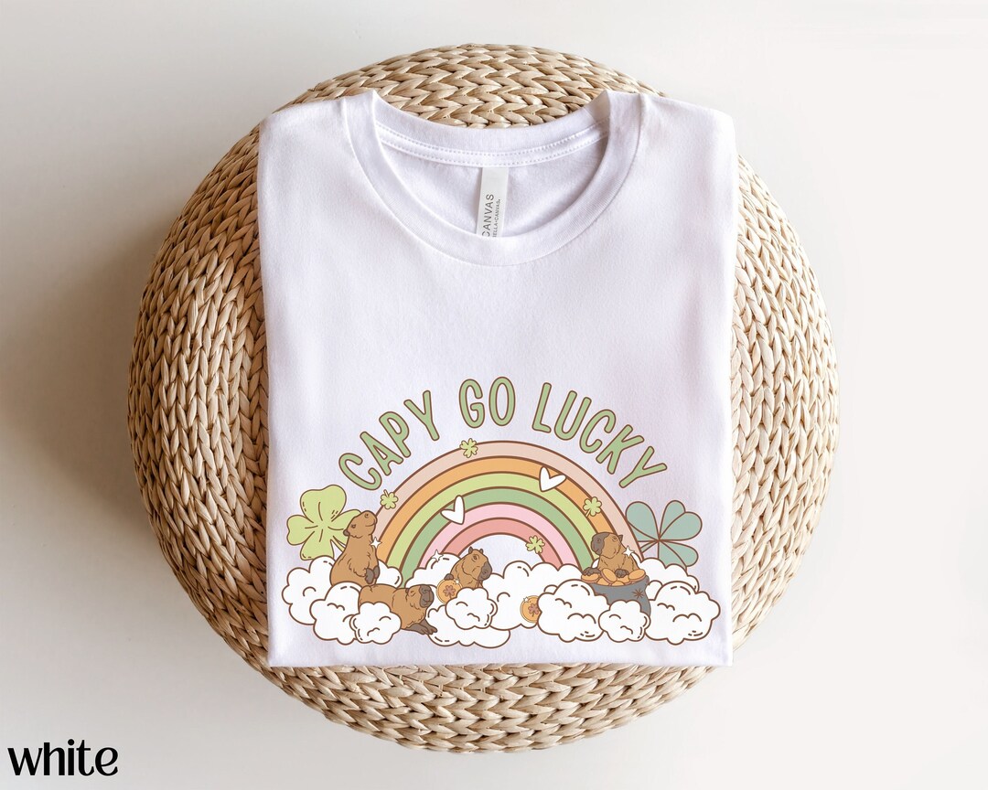 Capybara Shirt, St. Patricks Day Capybara Shirt, Cute Capy Shirt, Be ...