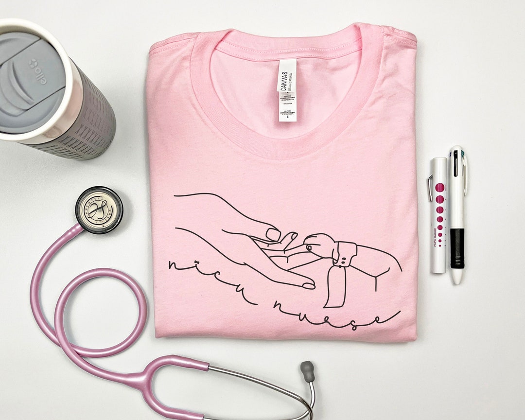 Minimalist NICU Nurse Shirt, Line Art Neonatal Nurse Shirt, Neonatal ...