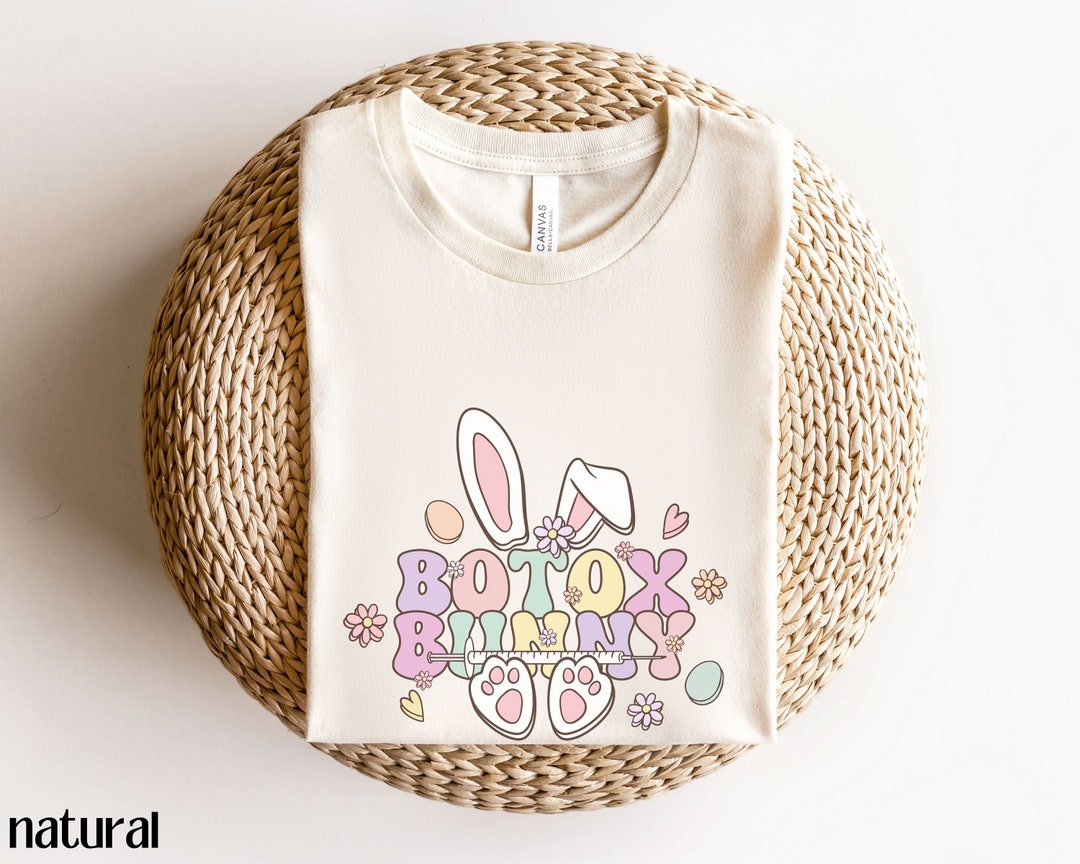 Botox Bunny Shirt, Pastel Aesthetic Injector Easter Bunny Shirt, Easter ...