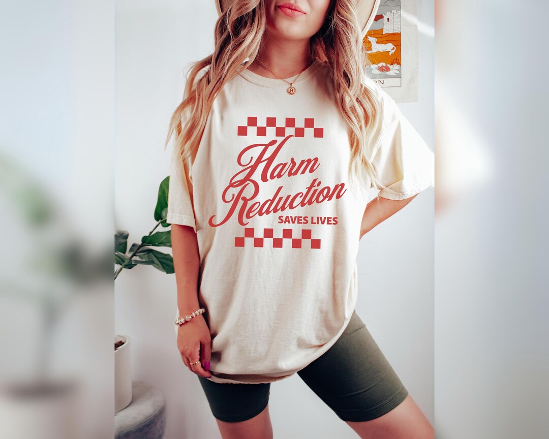 Retro Harm Reduction Saves Lives Shirt, Vintage Red Harm Reduction Shirt, Public Health Saves ...