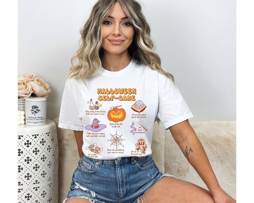 Halloween Mental Health Shirt, Halloween Self-care Shirt, Self Love ...