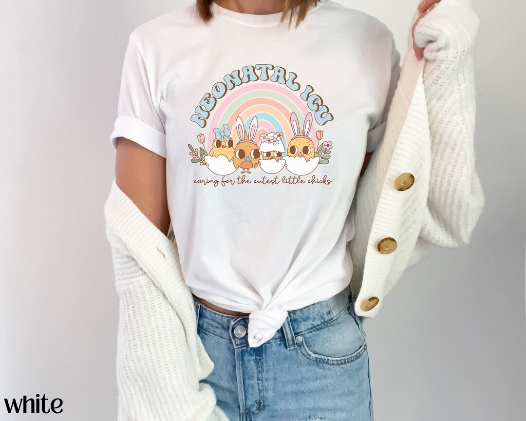 NICU Crew Easter Shirt, Retro Neonatal ICU Easter Shirt, Neonatal Nurse ...