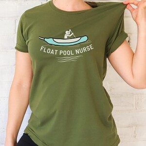 Funny Float Pool Nurse Shirt, Cooter Canoe Shirt, Purewick Funny Shirt ...