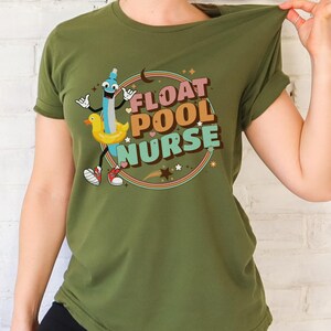 Retro Nurse Shirt, Float Pool Nurse Tee, Funny Registered Nurse Shirt ...