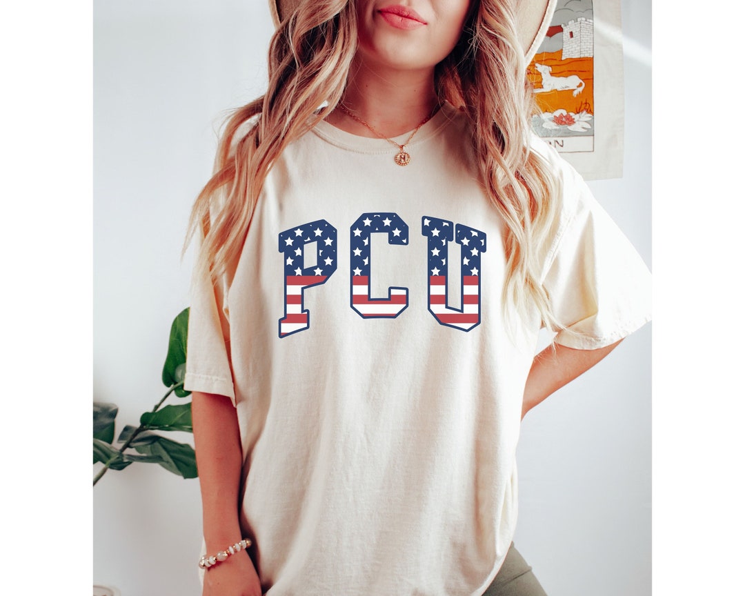 PCU 4th of July Comfort Colors® Nurse Shirt, American Flag Progressive ...