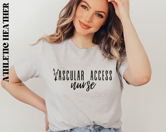 Vascular Access Nurse Shirt VAT Team Nurse Shirt Minimalist - Etsy