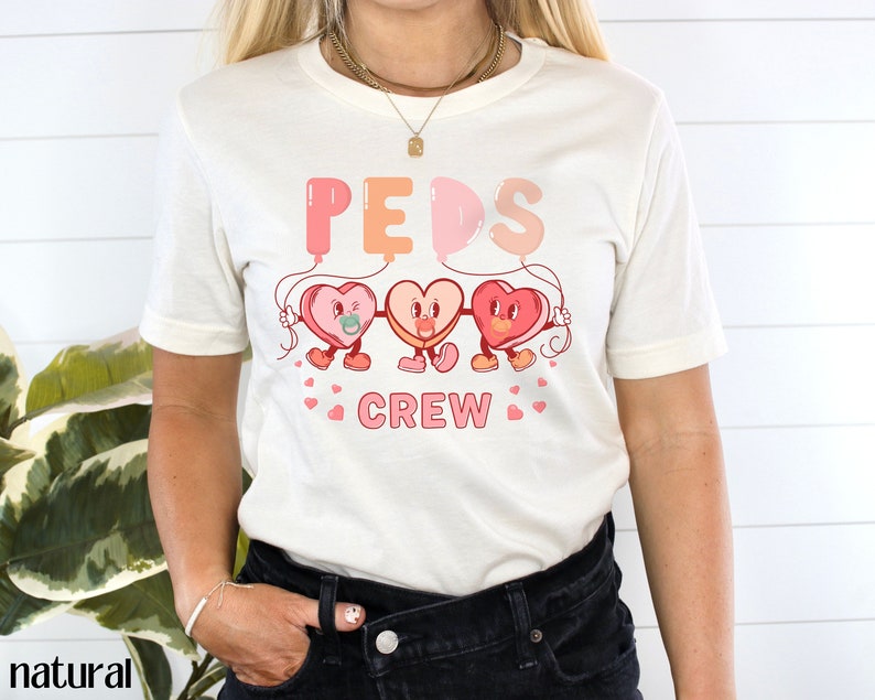 Peds Crew Valentines Day Shirt Valentines Day Pediatric Nurse Shirt ...