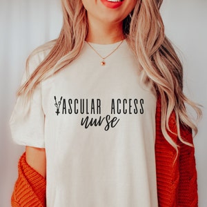 Vascular Access Nurse Shirt, VAT Team Nurse Shirt, Minimalist ...