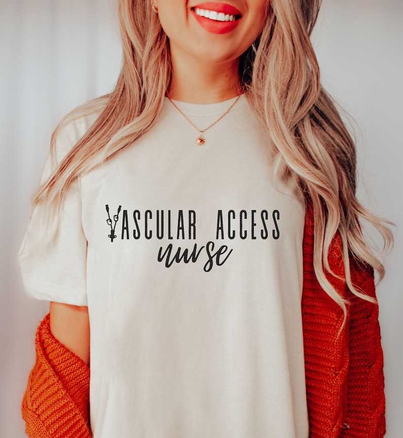 Vascular Access Nurse Shirt, VAT Team Nurse Shirt, Minimalist ...