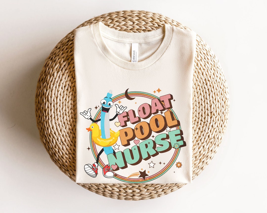 Retro Nurse Shirt Float Pool Nurse Tee Funny Registered - Etsy