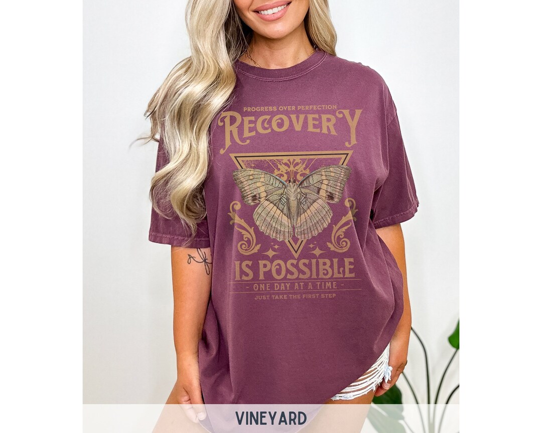 Vintage Recovery is Possible Shirt, Comfort Colors® Sobriety Shirt We ...