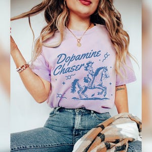 Dopamine Chaser Shirt, Western Cowgirl Shirt, Girly Rodeo Shirt, Mental ...